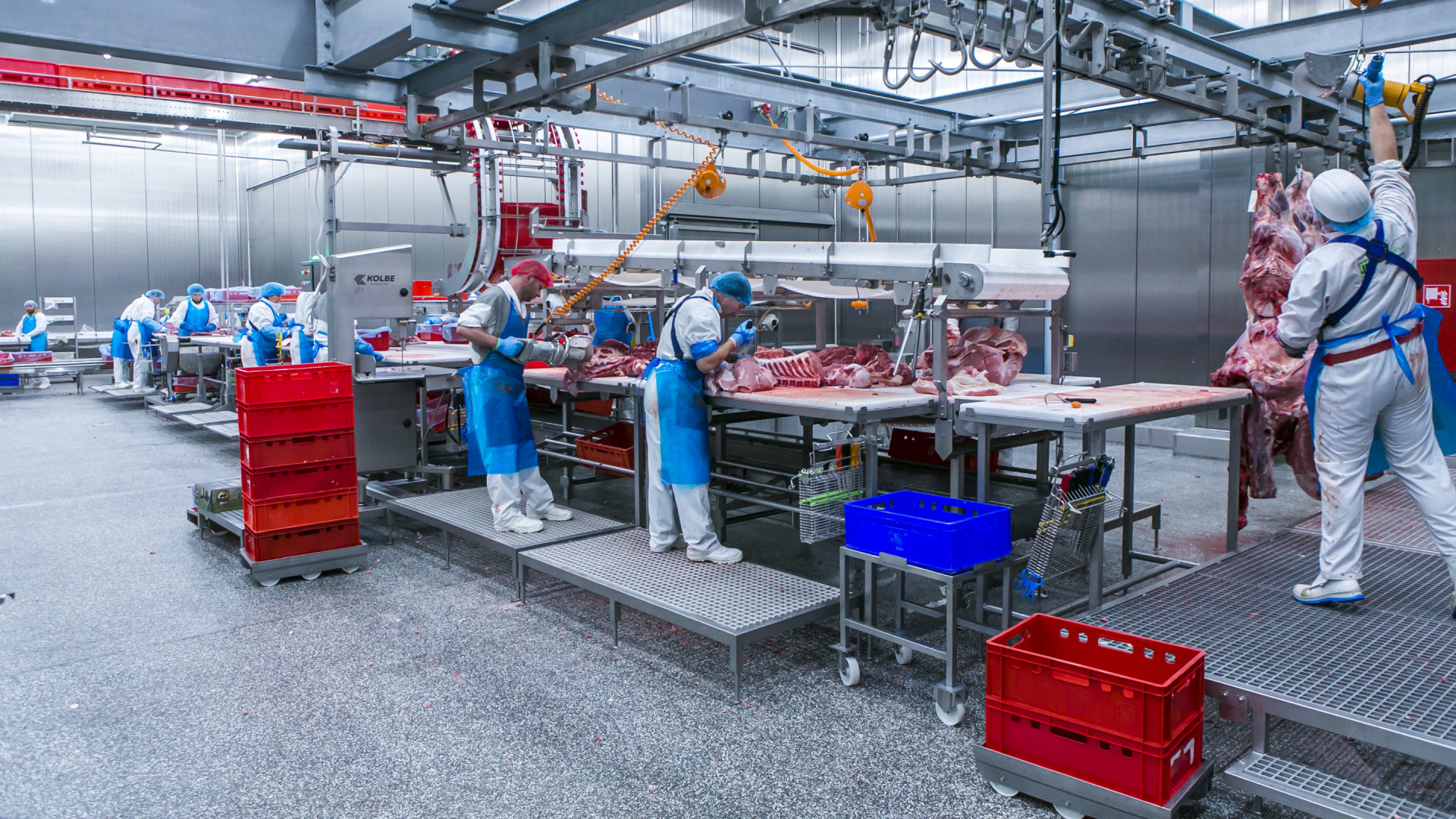 Vloeren voor de vleesindustrie